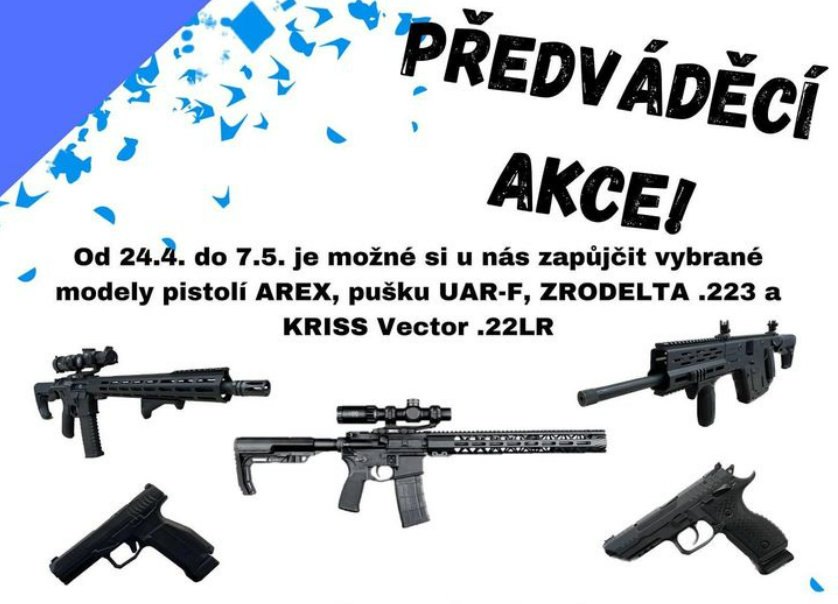Předváděcí akce zbraní AREX 2024 - Guncentrum shop